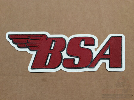 00-0007 BSA Patch - Sew On - British Motorcycle Parts Ltd