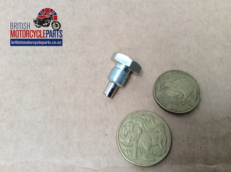 06-0668 OIL TANK DRAIN PLUG - WITH MAGNET - British Motorcycle Parts Ltd