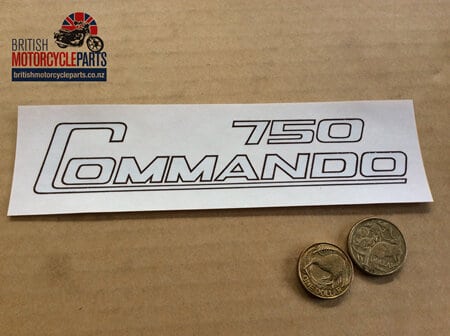 06-3184 DECAL - 750 COMMANDO – SILVER – DRYFIX - British Motorcycle ...