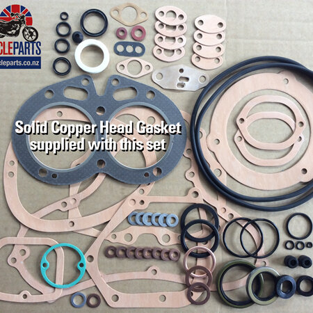 06-3608C Gasket & Seal Set 750 Commando - Copper - British Motorcycle ...