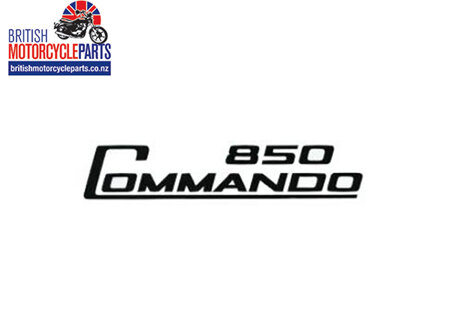 06-5096 Decal - 850 Commando - Black - Vinyl - British Motorcycle Parts Ltd