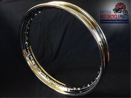 37-1230 Chrome Rim - Triumph 19" Front FW Flanged - British Motorcycle ...