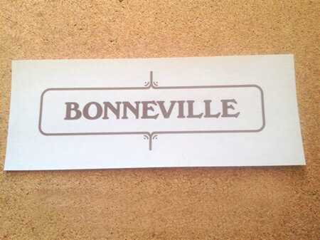 60-3722 Bonneville 650 Side Cover Sticker - 1972 - British Motorcycle ...