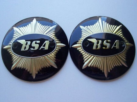 65-8228/B BSA Gold Star Tank Badges - PAIR - British Motorcycle Parts Ltd