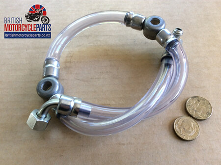 83-6209 Fuel Line Assembly - T140 OIF - UK Tank - British Motorcycle ...