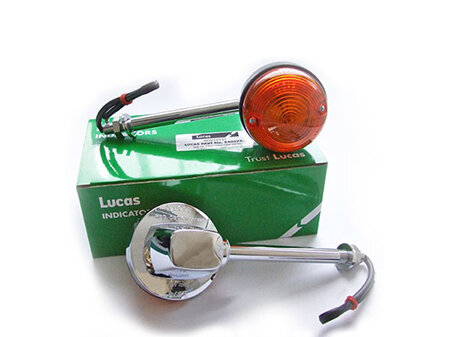 99-1190L Indicators 5" Long Stem - Lucas - Pair - British Motorcycle ...