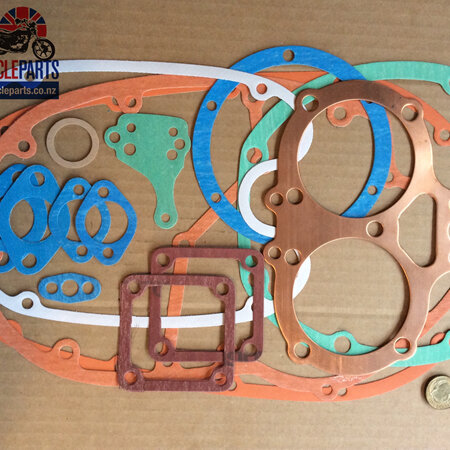BSA 650cc OHV A65 Engine Gasket Set - 330CBSA - British Motorcycle ...