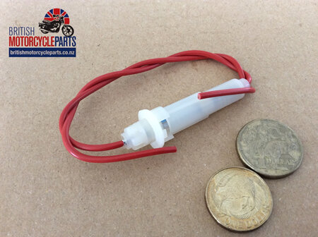 Fuse Holder Complete With Red Wires - British Motorcycle Parts Ltd