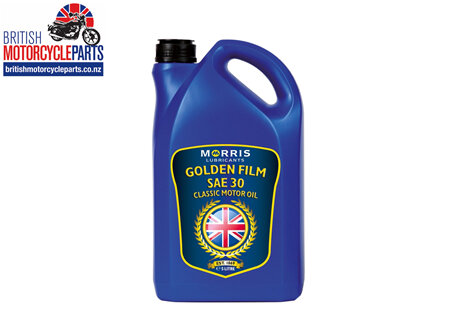Golden Film SAE 30 Classic Engine Oil - 5 Litre - British Motorcycle ...