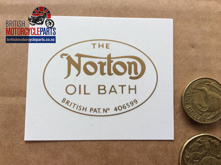 NM17731 Norton Oil Bath Decal - British Motorcycle Parts Ltd
