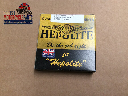 R11050 Triumph T120 TR6 650cc Piston Ring Set - 040 - British ...