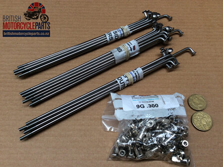 Triumph Spoke Set 19" Disc Rear - British Motorcycle Parts Ltd