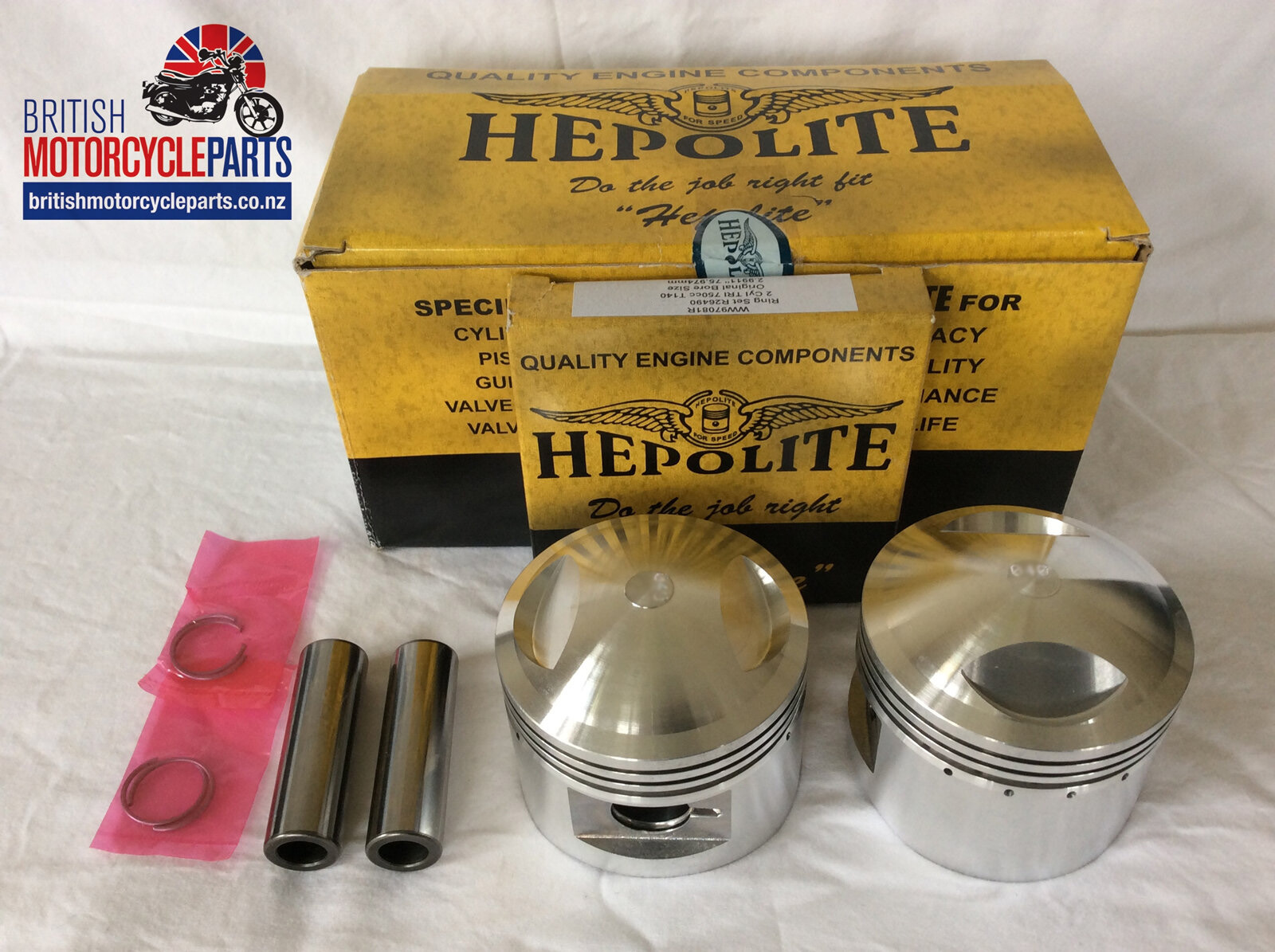19255/060 T140 TR7 750cc Pistons & Ring Sets .060 - British Motorcycle ...