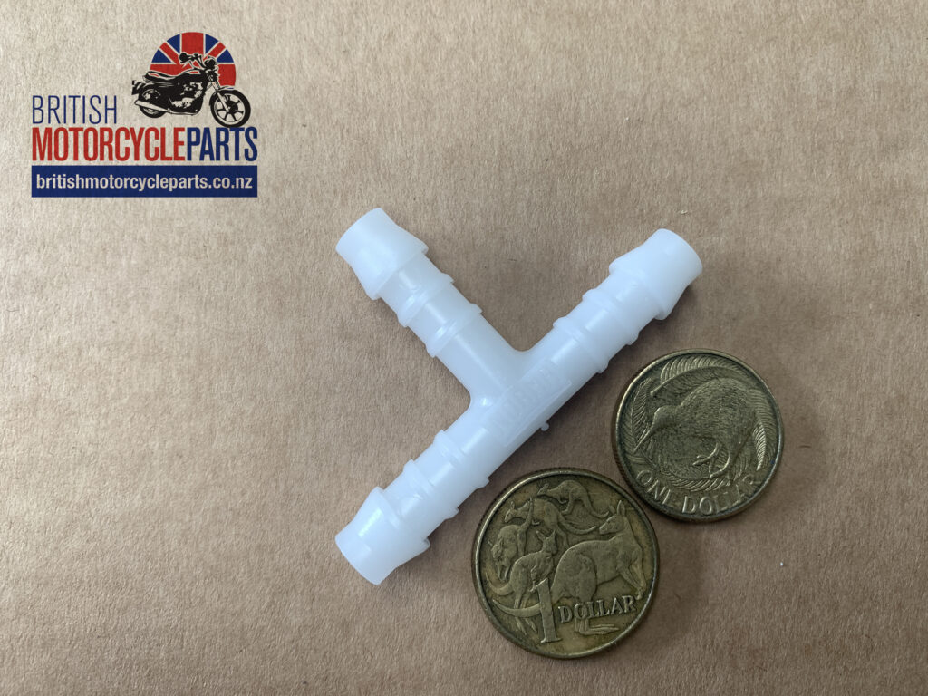 06-2344 FUEL PIPE "T" PIECE - 02-1844 - British Motorcycle Parts Ltd