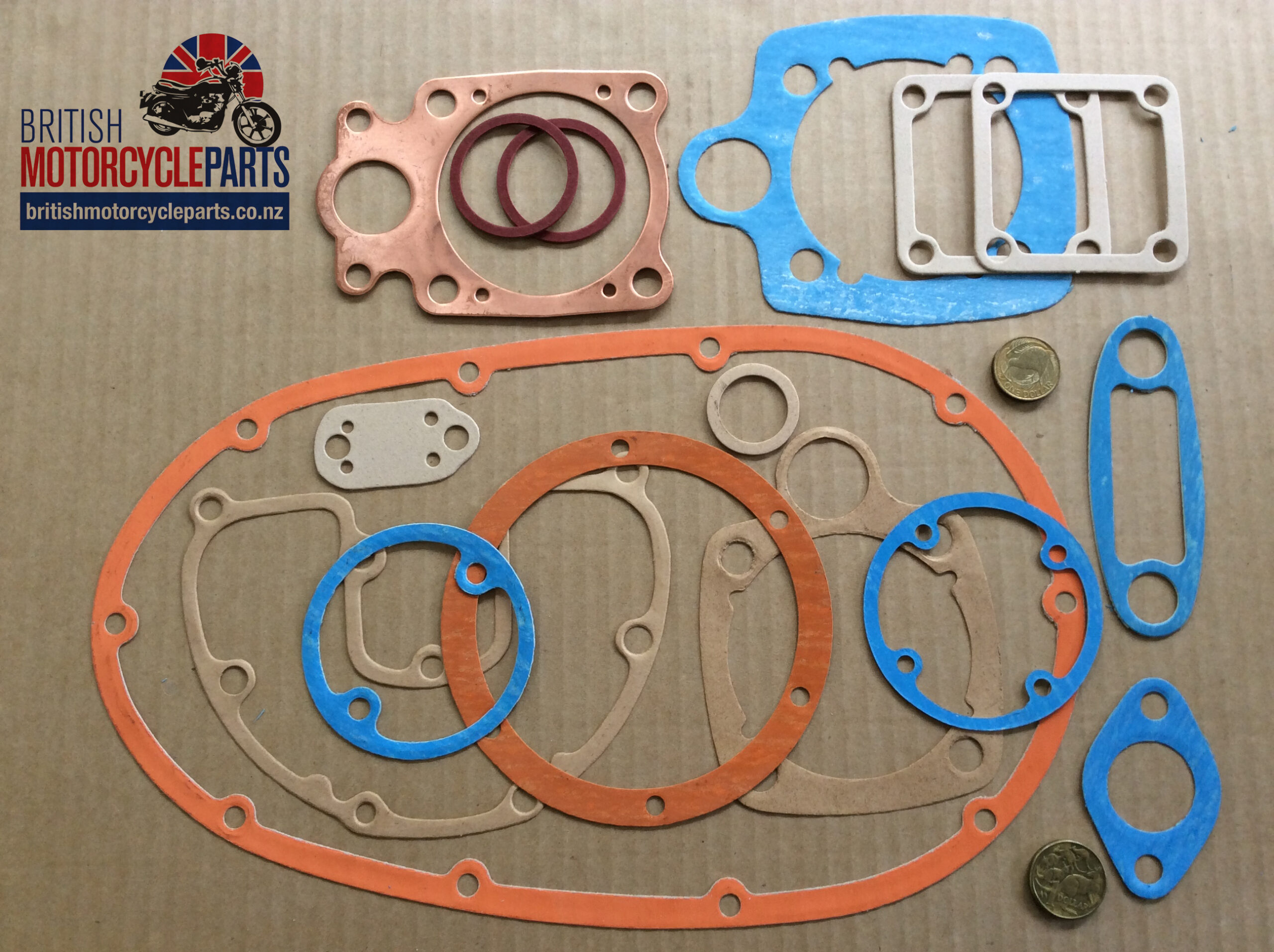 BSA B25 Engine Gasket Set 1966-70 - 335BSA - British Motorcycle Parts Ltd