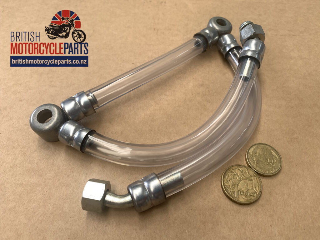 83-3504 Fuel Line Assy - BSA A65 1971-73 UK Tank - Clear - British ...