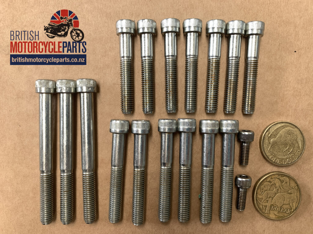 Allen Screw Set - BSA A50 A65 1962-67 - British Motorcycle Parts Ltd