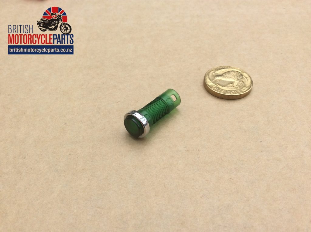 06-6409 Warning Light Lens - Green - MK3 - British Motorcycle Parts Ltd